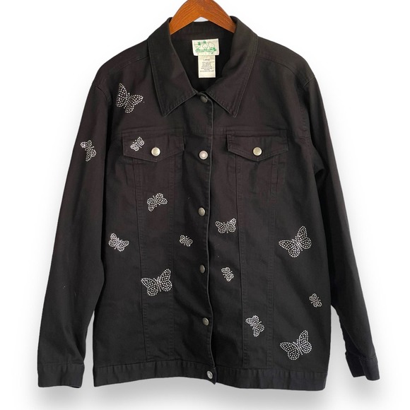 Quacker Factory | Jackets & Coats | Quacker Factory Black Button Jacket ...
